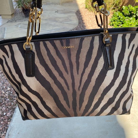 Coach | Bags | Coach Zebra Handbag | Poshmark